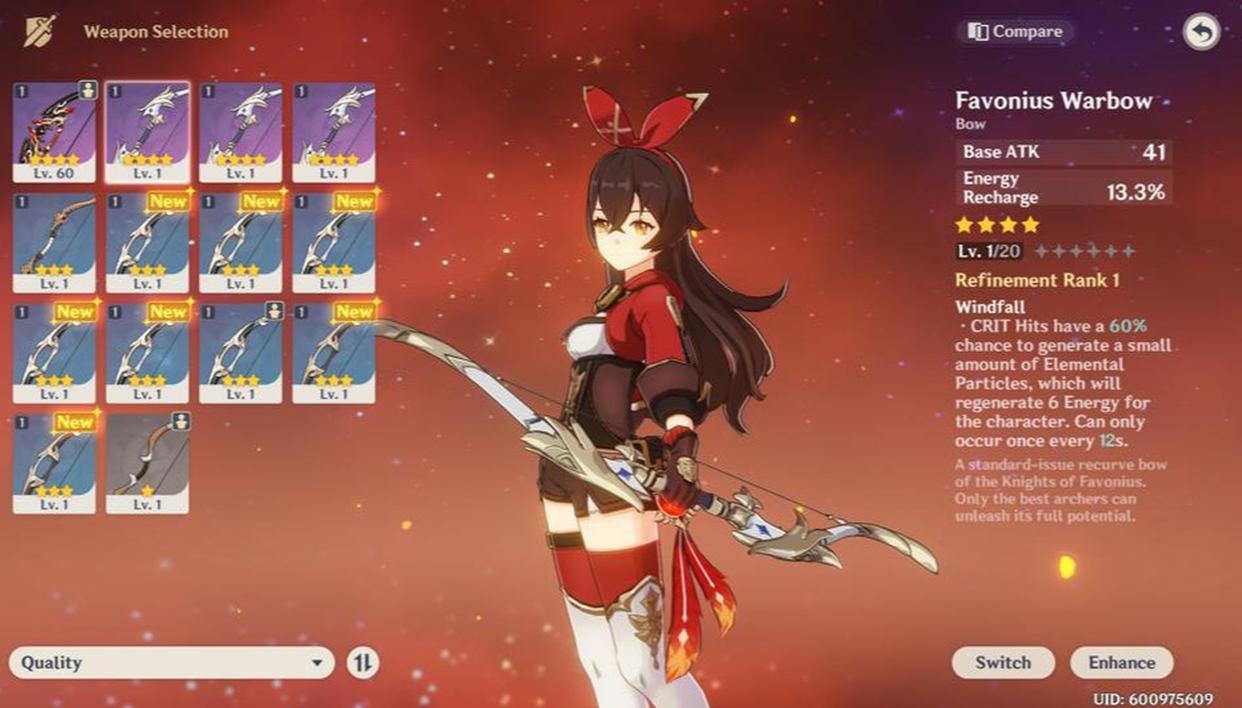 Genshin Impact Sacrificial Bow: How to get in 2 Easy Steps