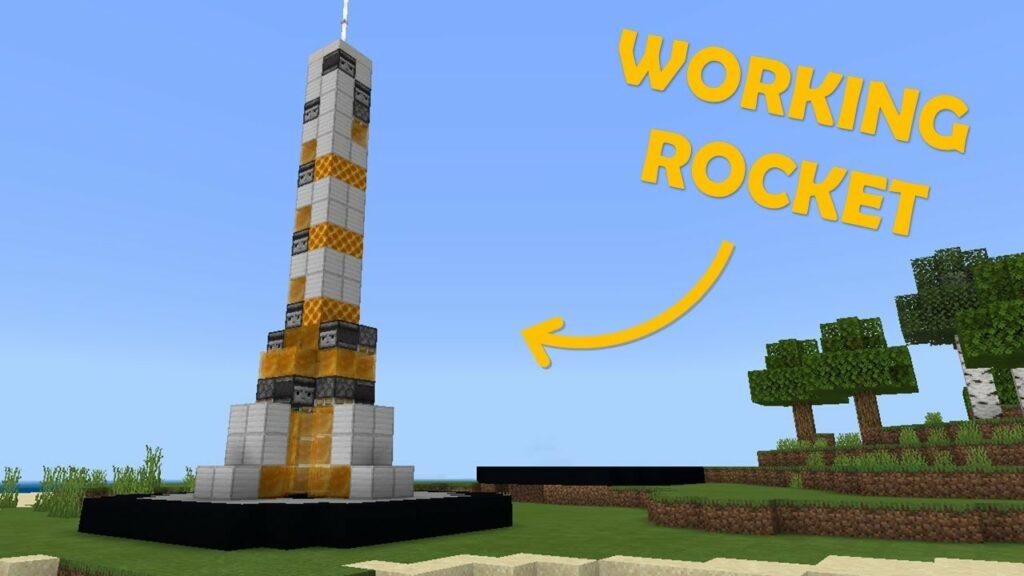 Minecraft: How to Make a 100% Working Rocket | Easy Rocket Making Guide ...