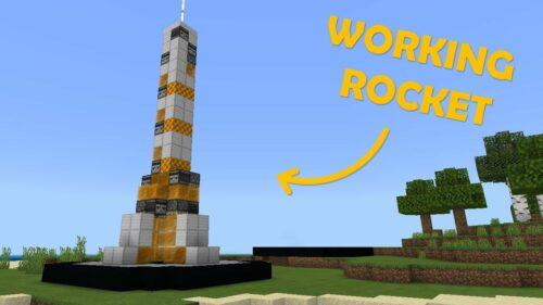 Minecraft: How to Make a 100% Working Rocket | Easy Rocket Making Guide ...